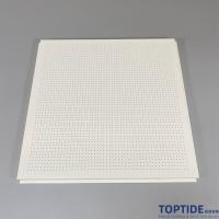China High Strength Curved RAL9016 0.6mm Lay In Metal Ceiling Tiles Snap Type for sale