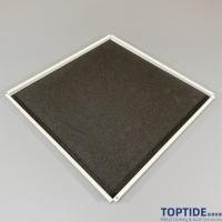 China Soundproofing RAL9010 0.6mm acoustic Aluminium Lay In Ceiling Panels For Home for sale
