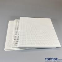 China Micro Perforated Aluminium Acoustic Ceiling Panel Metal Suspended Grid Ceiling for Office Building for sale