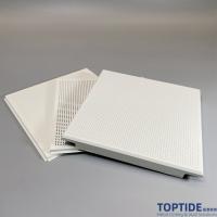 China Micro Perforated Aluminium Acoustic Ceiling Panel Metal Suspended Grid Ceiling for Office Building for sale