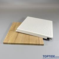 China White Office Building Acoustical Ceiling Tiles for Decorative Soundproofing Suspended Metal Ceiling Panels for sale