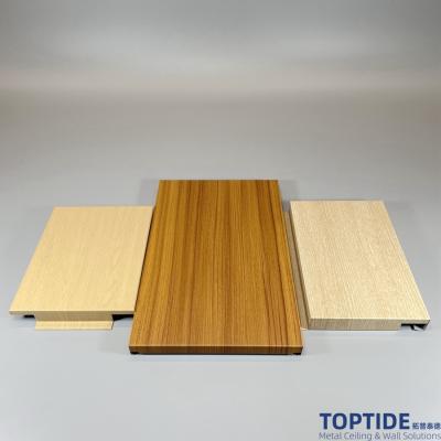 China CE Certified Wood Look 1200mm Hook On Ceiling System Rectangle for sale