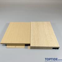 China Decorative Aluminium / Steel Wood Ceiling Panel Acoustic Suspended Metal False Ceiling For Airport for sale