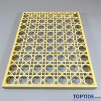 China CNC Hollowing Aluminium Suspended Ceiling Panel Decorational Building Wall Partition Materials for sale