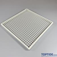 China 2.5mm Hollow Aluminium Lattice Fireproof Ceiling Board , Square Edge Ceiling Tile for sale