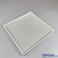 China 2.5mm Hollow Aluminium Lattice Fireproof Ceiling Board , Square Edge Ceiling Tile for sale