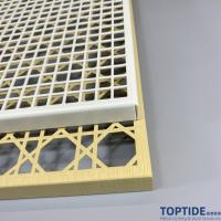 China Laser Carving Aluminium Hollowing Decorative Ceiling Panel Acoustic Building Decorating Materials for sale