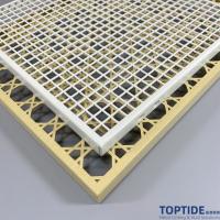 China Artistic Customized Aluminium Decorative Panel CNC Cutting Metal Wood Look Ceiling Panels for sale