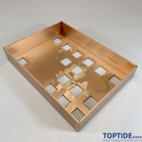 China CTC Champagne 3.5mm Aluminum Sheet Wall Covering With Square Holes for sale