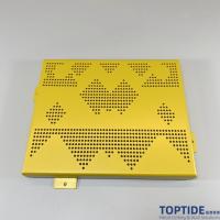 China Pattern Perforation Aluminium Decorative Panel External Suspended Flase Steel Cladding Systems for sale