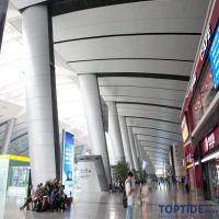 China Windproof Aluminium Roll Form S shape Strip Ceiling External Passage Suspended Metal Linear Plank for sale