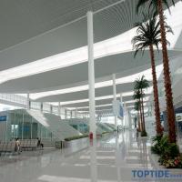 China Ellipsoid Aluminium Suspending Metal Ceiling Strip Decorative Hanging Extruded Drop Ceiling Profile for sale