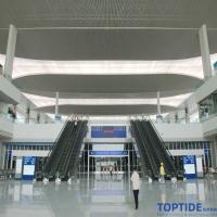 China Ellipsoid Aluminium Suspending Metal Ceiling Strip Decorative Hanging Extruded Drop Ceiling Profile for sale