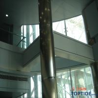 China 3.5mm CNC Perforated Metal Column Covers Interior Decoration for sale