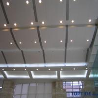 China Wave Like Curved Aluminium Honeycomb Panel Decorative Suspended Sandwich Ceiling Boards for sale