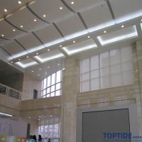 China Wave Like Curved Aluminium Honeycomb Panel Decorative Suspended Sandwich Ceiling Boards for sale