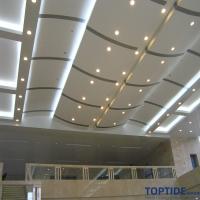 China Wave Like Curved Aluminium Honeycomb Panel Decorative Suspended Sandwich Ceiling Boards for sale