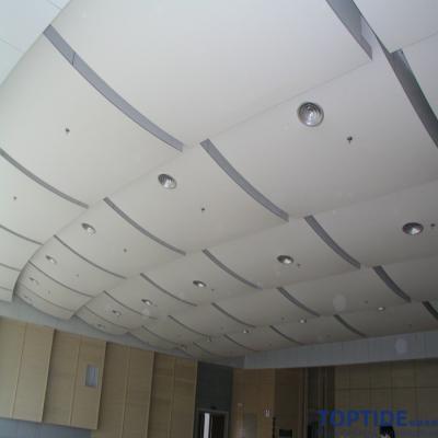 China Wave Multi Layer Aluminium Curved Ceiling Panel Decorational Metal Building Wall Ceiling Materials for sale