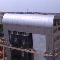 China PVDF Painting Aluminium Building Cladding Covers Customized Dirtproof Stainless Steel Facade for sale