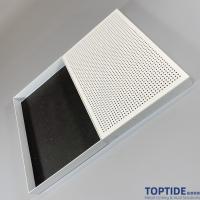 China Suit For Office Building Materials Lay-In Telegrey 300×1200 Perforated Aluminum Ceiling Tiles for sale