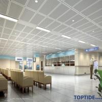 China Suit For Office Building Materials Lay-In Telegrey 300×1200 Perforated Aluminum Ceiling Tiles for sale