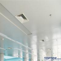 China Waterproof And Fireproof  Plain Decorative Clip In 800×800 Aluminum Ceiling Sheets for sale