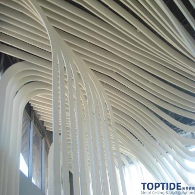 China Wholesale Interior Decorative Sound Absorbing Metal Baffle Ceiling System with different designs for sale