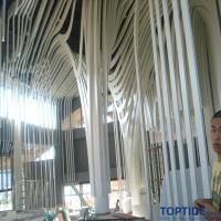 China Wholesale Interior Decorative Sound Absorbing Metal Baffle Ceiling System with different designs for sale