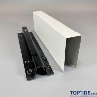China Indoor or outdoor Suspended False Curved 1mm Metal Baffle Ceiling design for railway station or porch for sale