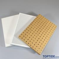 China Decorative Subway Commercial metal Fireproof integrated Aluminium Perforated Ceiling Tiles for sale