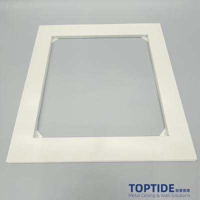 China Integrated Open For Light Or Perforation Aluminium Suspended Ceiling Tiles 800×800 With CE Certification for sale
