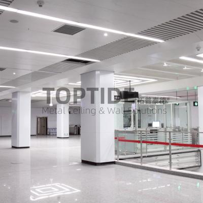China Ceiling Decorational Suspended Aluminum Metal Panel Snap Together Ceiling Tiles for sale