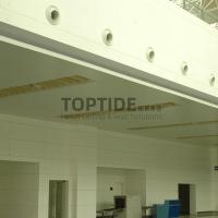 China Custom Made Exterior Suspended Aluminium Windproof Ceiling Metal Curved Washable Ceiling Tiles for sale