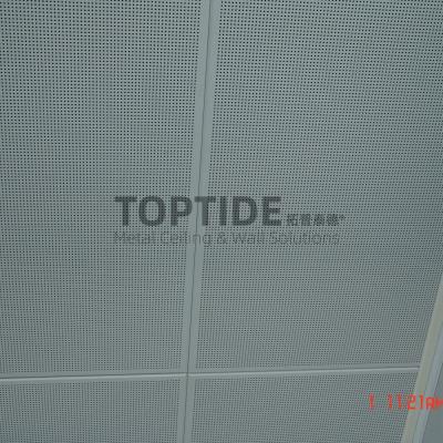 China Mall Decorative Suspended Perforated Aluminum Metal Ceiling  Panels for sale