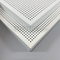 China Sound Absorbing Perforated 2 X 4 Drop Metal Ceiling Tiles Construction Decorative Material for sale