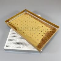 China Commercial Architectural Aluminum Metal Perforated Ceiling Tiles With Simple Suspension System for sale