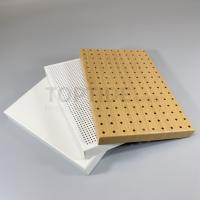 China Suspended Metal Acoustic Panels With Soundtex Fleece Snap Grid Ceiling for sale