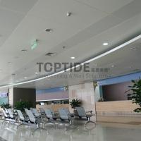 China Commercial 1.2mm Thick Hook on Ceiling System Water Resistant Metal Drop Ceiling Tiles for sale