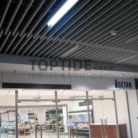 China Decorative Aluminum Silver Grey Linear Suspended Ceiling Grid Systems for sale
