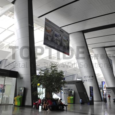 China Acoustic Metal False Ceiling Suspension System Aluminum Profile Linear Baffle Ceiling for sale