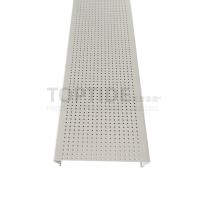 China Acoustic Metal False Ceiling Suspension System Aluminum Profile Linear Baffle Ceiling for sale