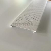 China Acoustic Metal False Ceiling Suspension System Aluminum Profile Linear Baffle Ceiling for sale