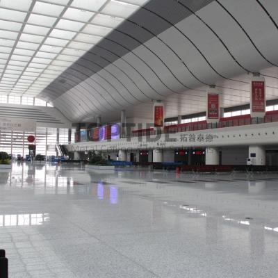 China Custom Made S Shape Aluminum Strip Perforated Metal Suspended Ceiling Noise Reduction Panels for sale