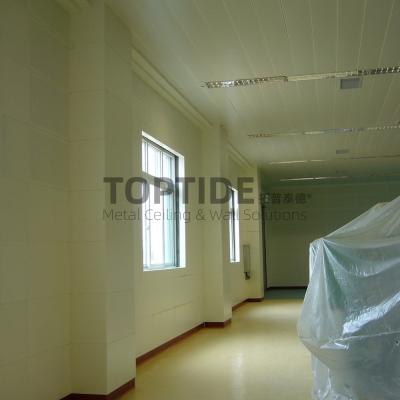 China Metal Tile On Ceiling Pop Stainless Steel Suspended Grid Ceiling System Design for sale