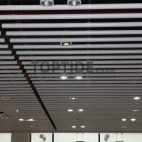 China Aluminum Linear Strip Ceiling Acoustic Aluminium Round noise Reduction Insulation Ceiling for sale