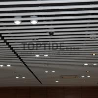 China Aluminum Linear Strip Ceiling Acoustic Aluminium Round noise Reduction Insulation Ceiling for sale