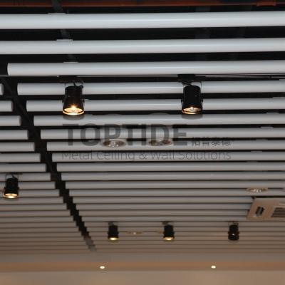 China Suspended Aluminum Linear Round Pipe Building Metal Panel Cladding Systems for sale