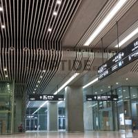 China Cheap Suspended Aluminum / Aluminium Strip Ceiling Building Decorative Snap In Ceiling Tiles for sale