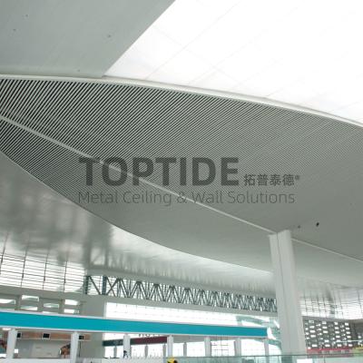 China False Metal Plank Baffle Ceiling Metal Decorative Ceiling Tiles for sale