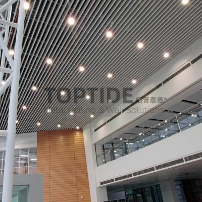 China Dirtproof Ceramic Metal Aluminum Snap Grid Ceiling for sale